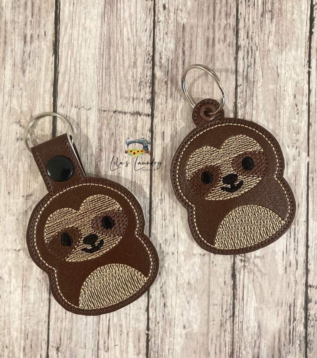 Sloth Squish Squad Fobs - Embroidery Design - DIGITAL Embroidery DESIGN ...