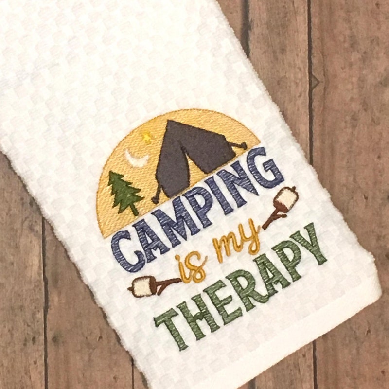 Camping Embroidery - Etsy