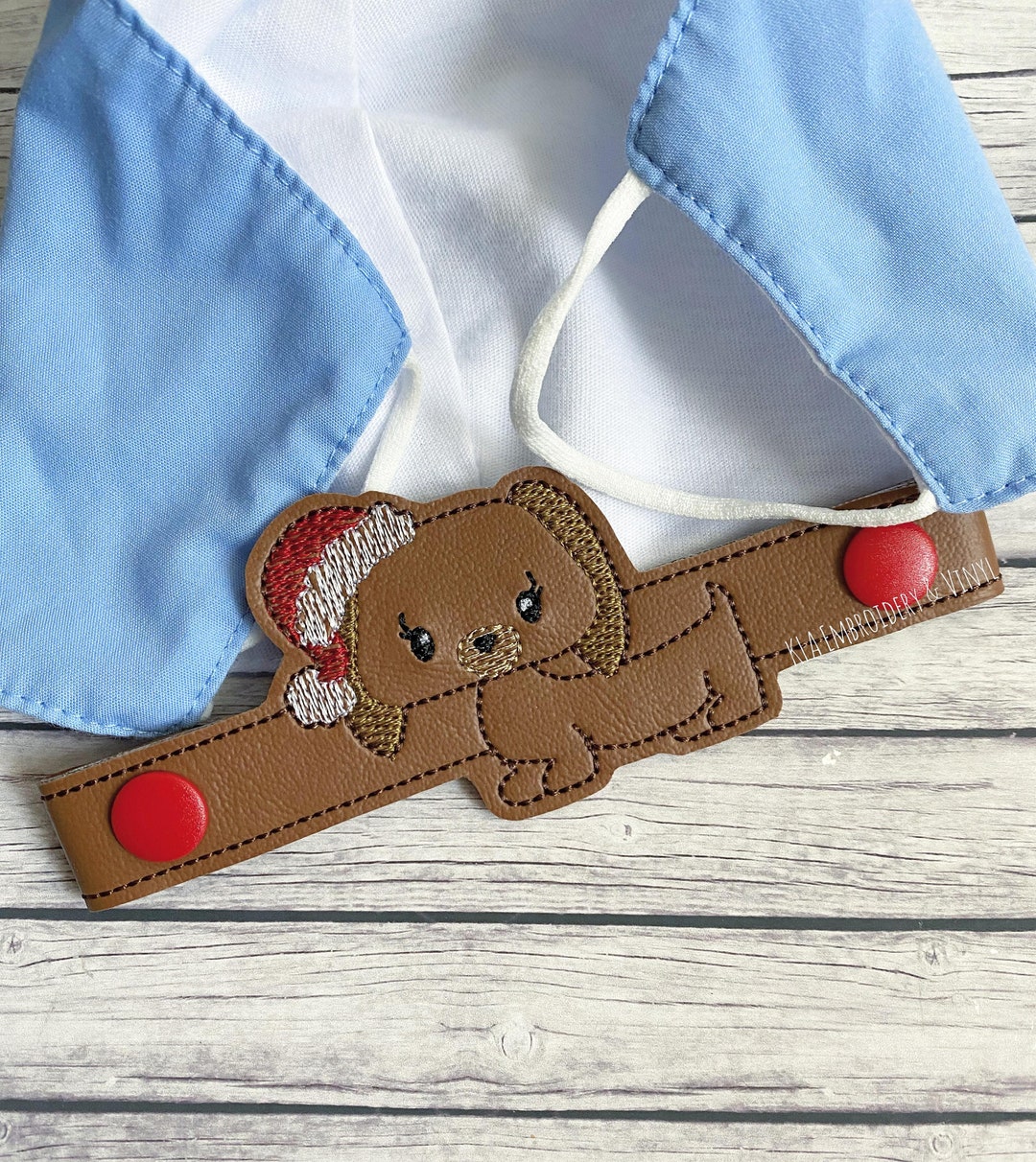 ITH Mask Extender Santa Pup 2 Sizes DIGITAL Embroidery - Etsy