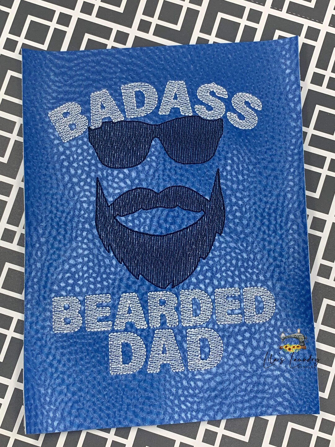 Mature Bearded Dad - 4 Sizes Included- Embroidery Design - DIGITAL ...
