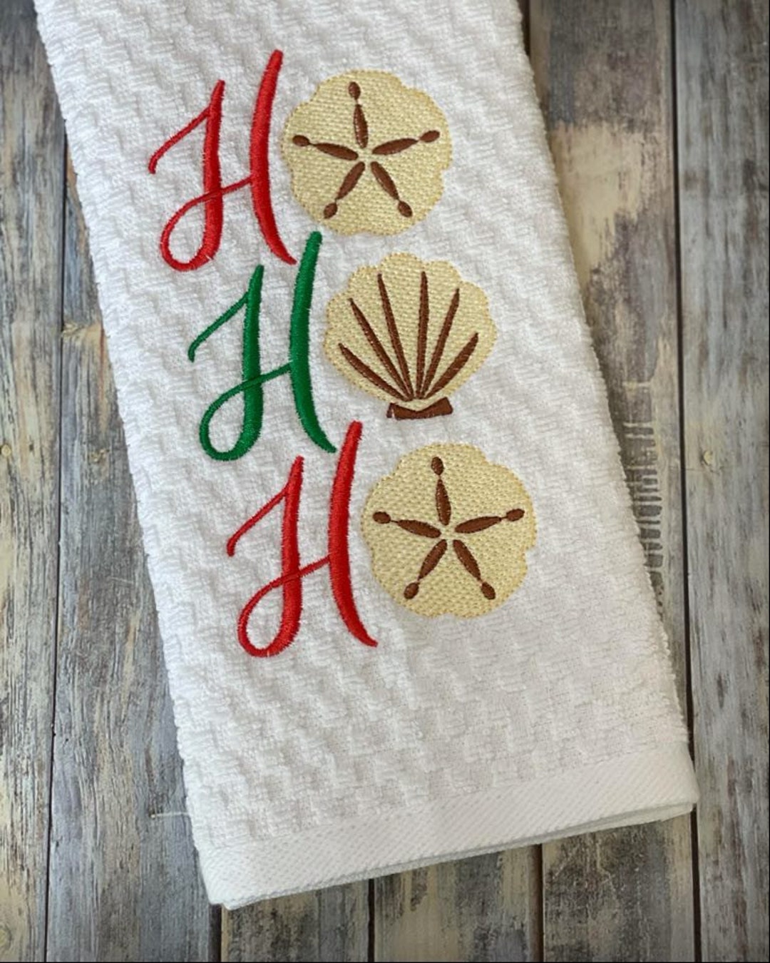 Beachy Ho Ho Ho - 3 Sizes Included- Embroidery Design - DIGITAL ...