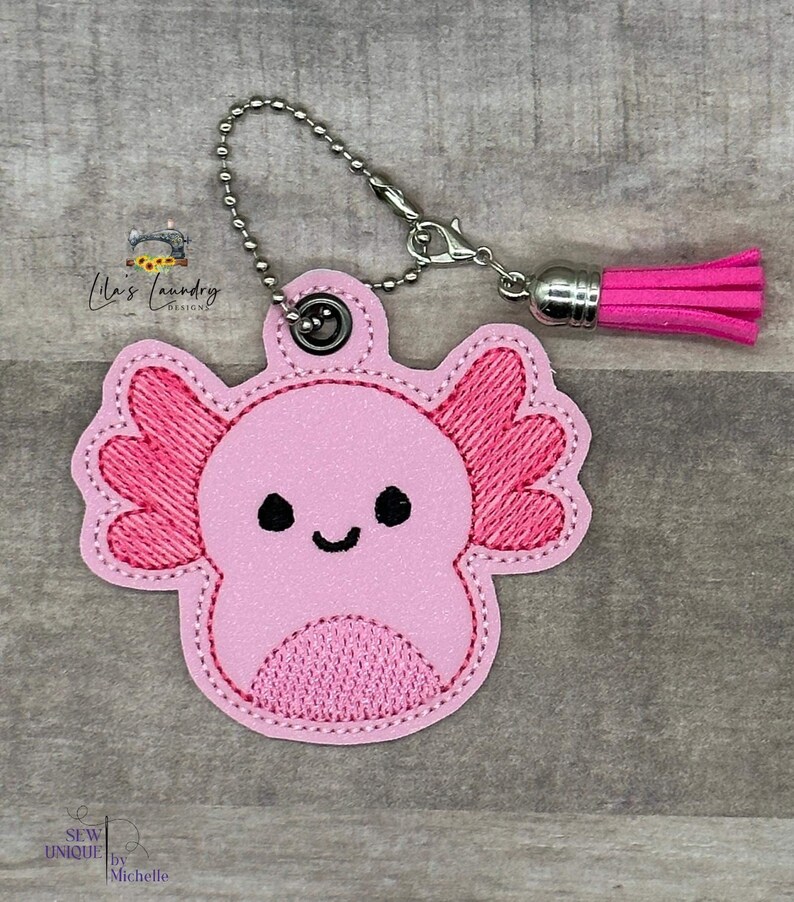 Axolotl Squish Squad Fobs Embroidery Design DIGITAL - Etsy