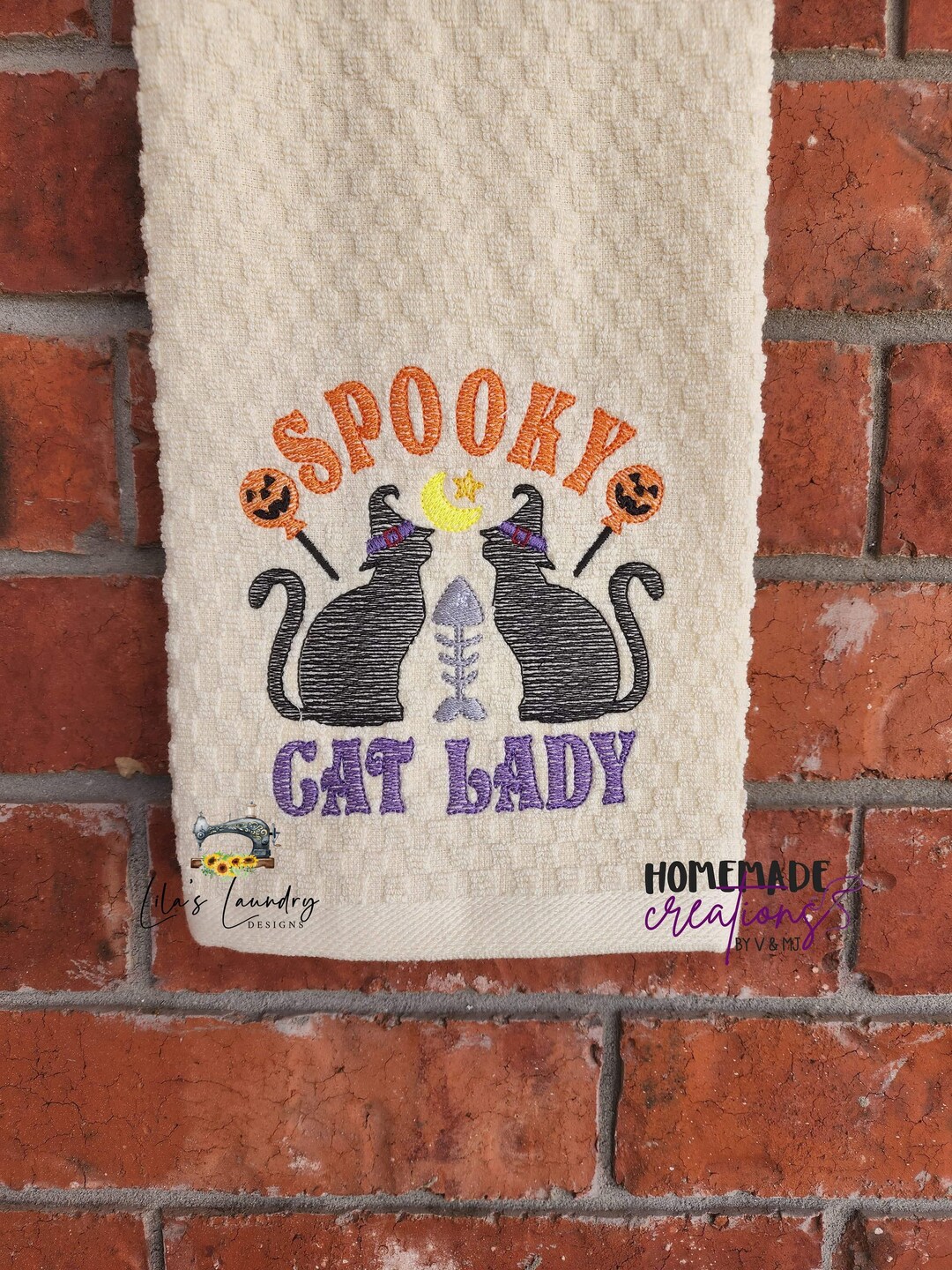 Spooky Cat Lady - 4 Sizes Included- Embroidery Design - DIGITAL ...