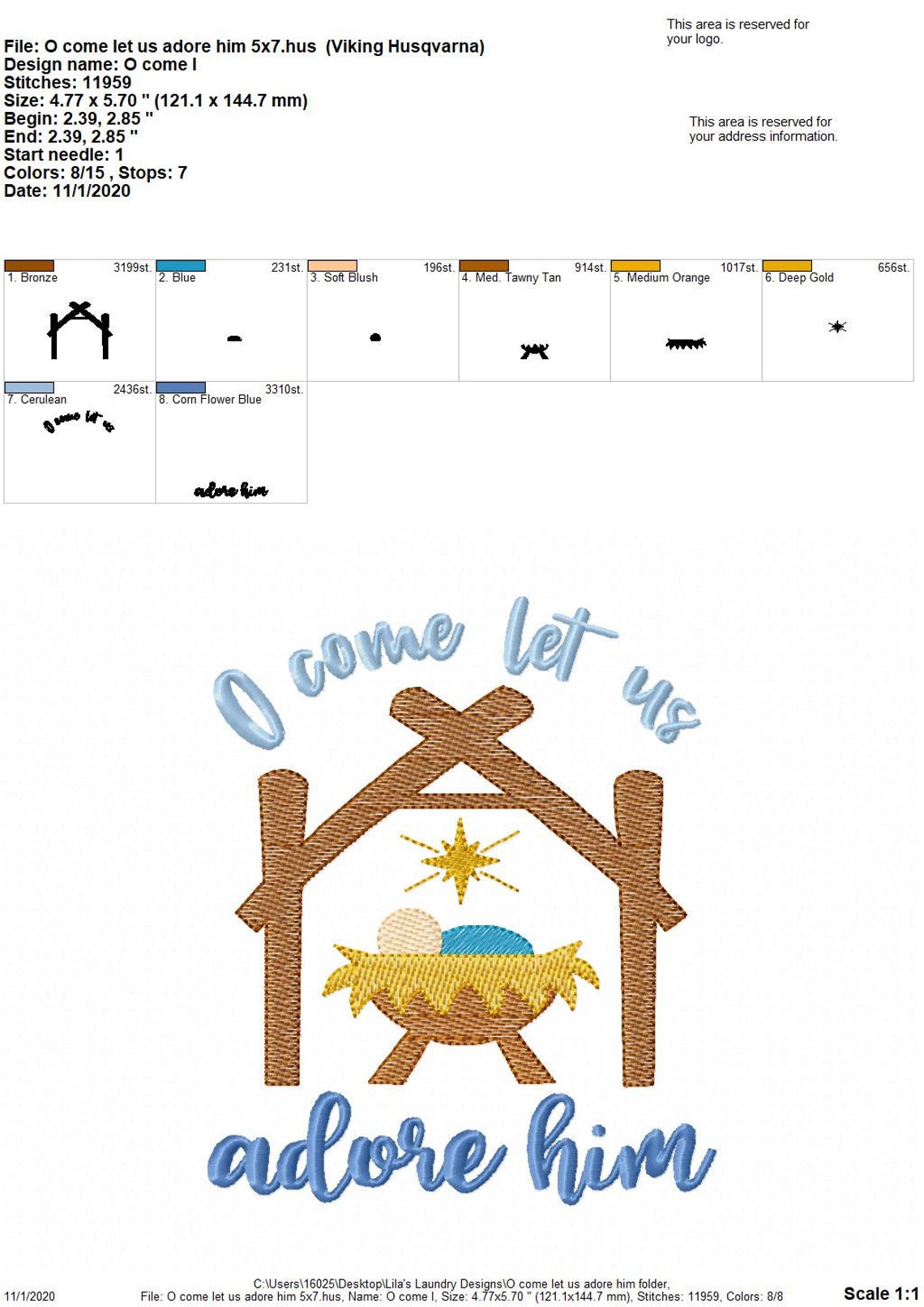 O Come Let Us Adore Him 5x7 and 6x10 Included Digital File - Etsy