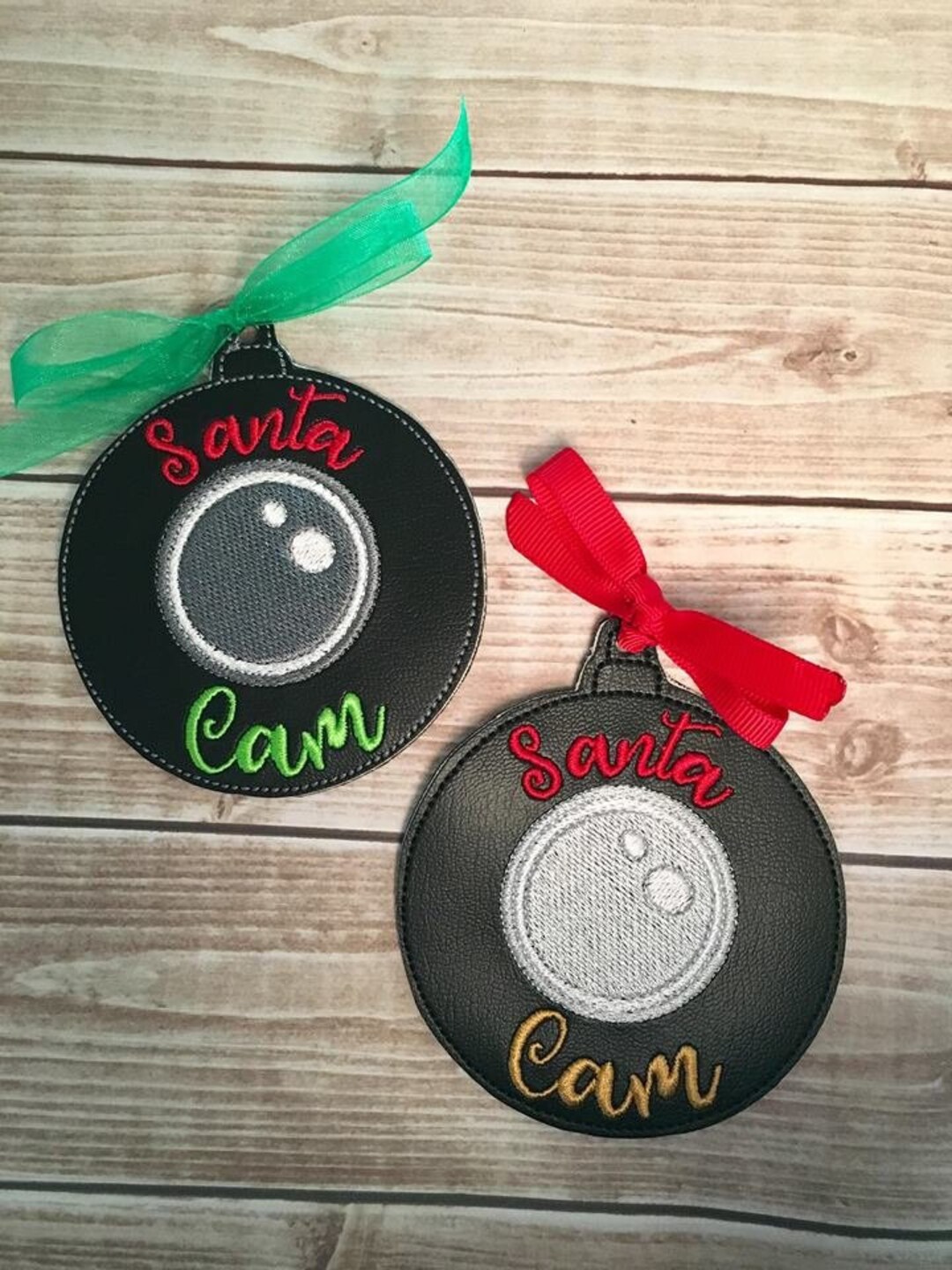 ITH Santa Cam Ornament 4x4 and 5x7 Included- Embroidery Design ...