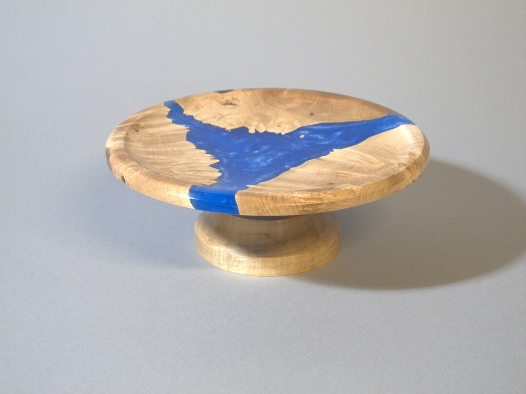 Wood/resin,raised Platter,hand Turned Bowl - Etsy