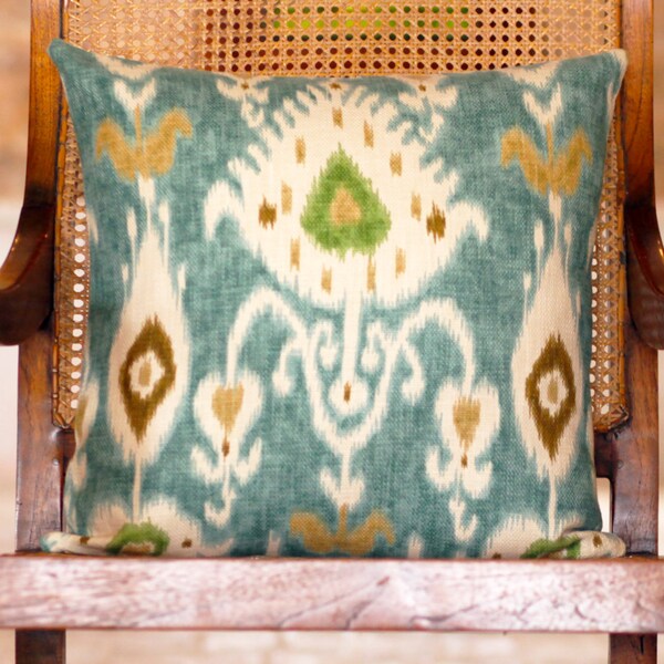 Turquoise Ikat - Etsy