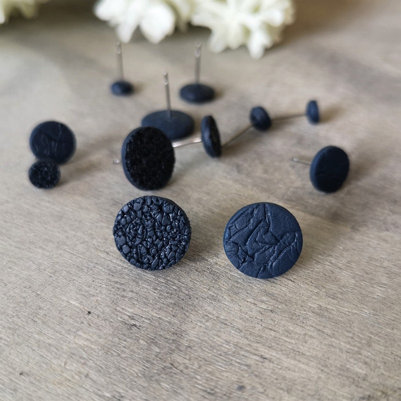 Blue Stud Earrings - Etsy