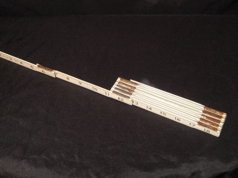 White Wood Folding Ruler Sliding Ruler 72 Inches Rustic - Etsy