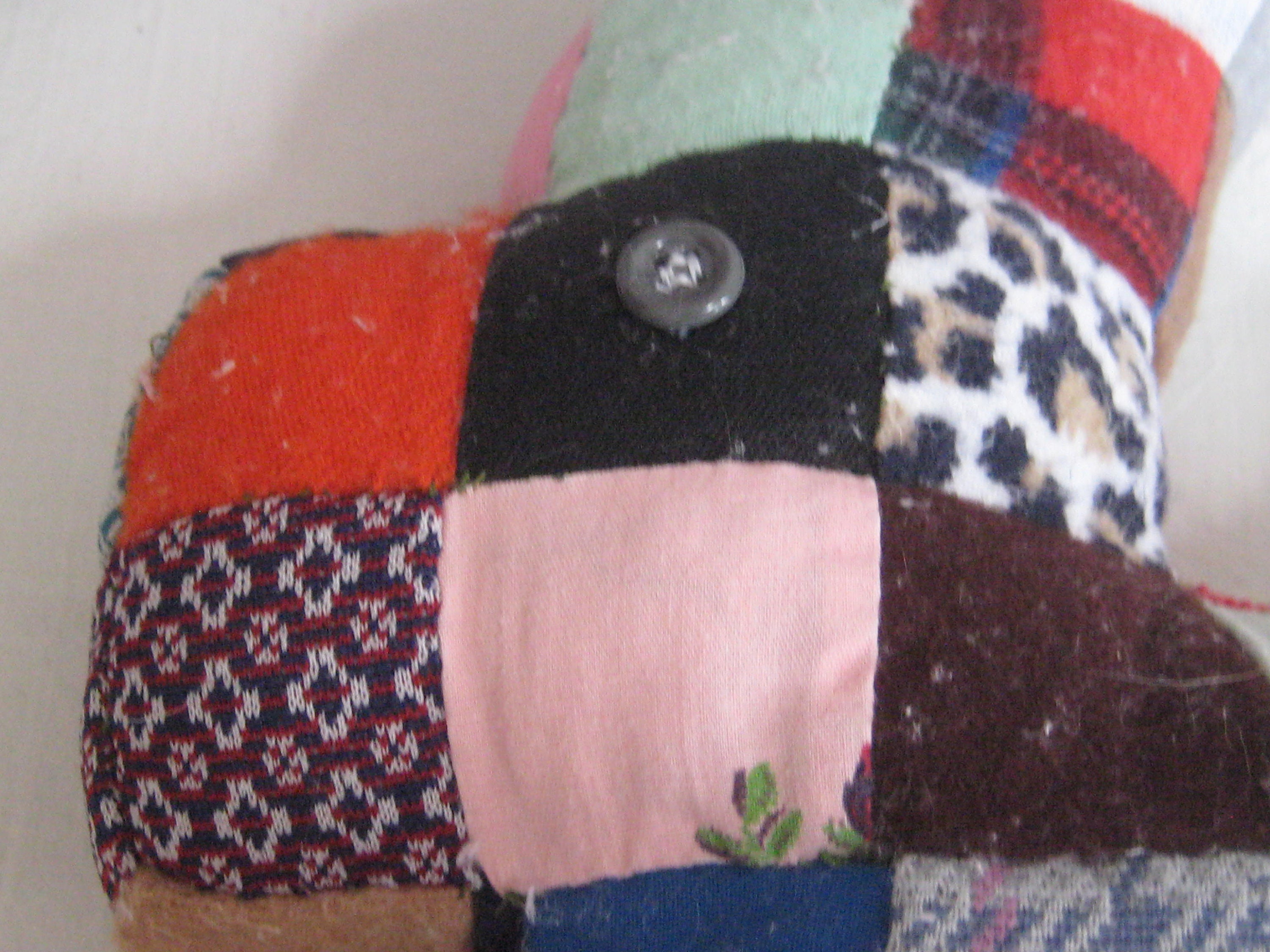 Vintage patchwork quilt dog pillow stuffed puppy dog plushie | Etsy