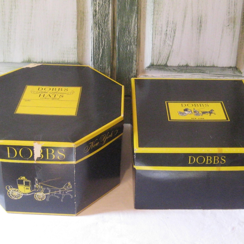 Vintage Hat Box - Etsy