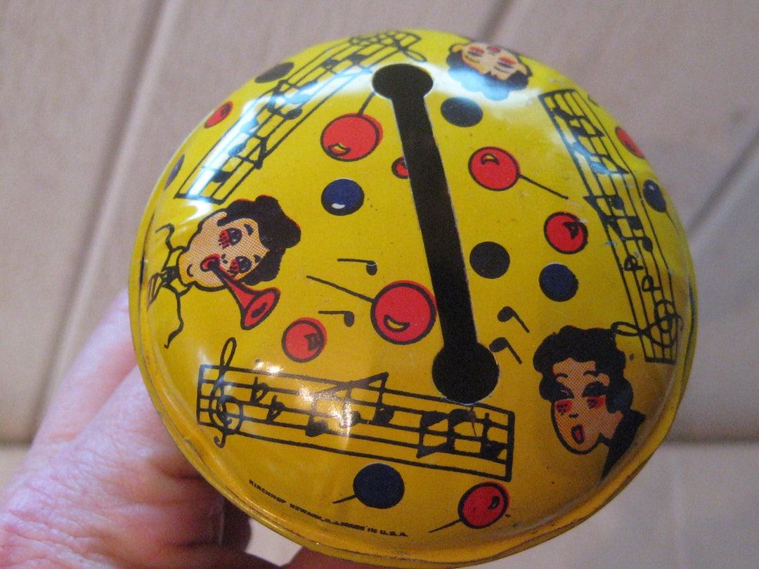 Antique Tin Metal Ratchet, Noise Maker, New Years Eve Party Favor ...