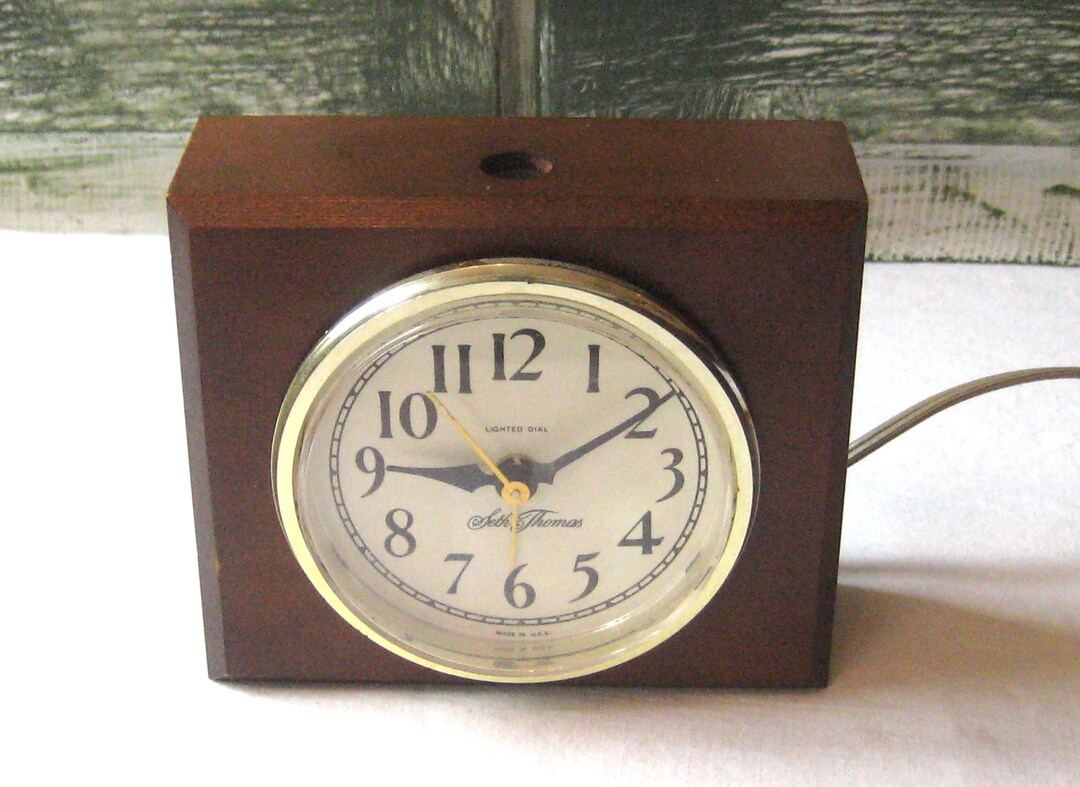 Antique Electric Seth Thomas Clock Table Bedside Working - Etsy