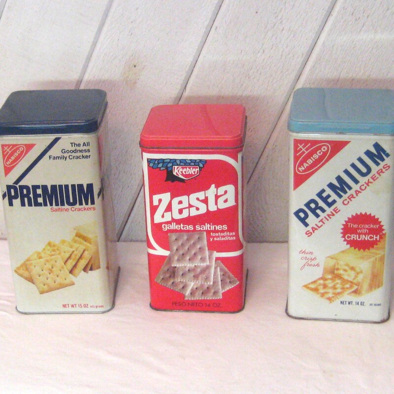 Vintage Cracker Tin - Etsy