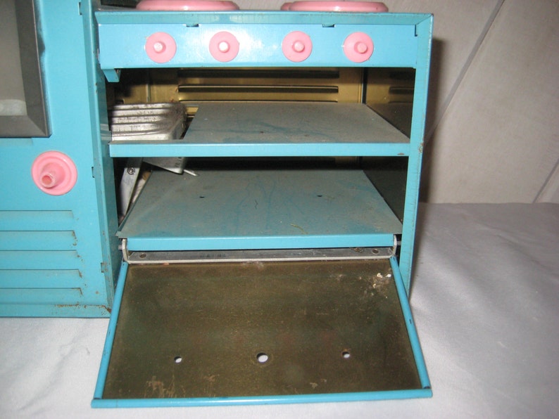 Vintage toy tin oven Junior chef Magic Cool Oven old metal | Etsy