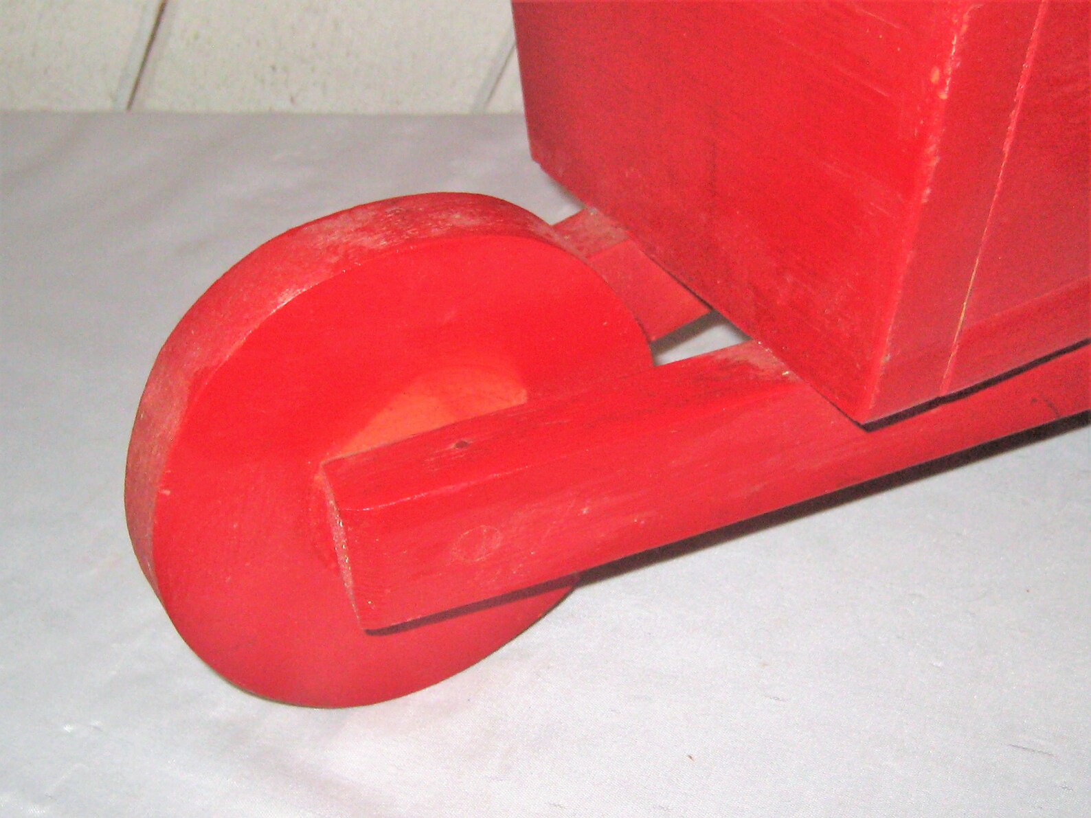 Small Red Wood Wheel Barrel Outdoor Planter Porch Decor | Etsy