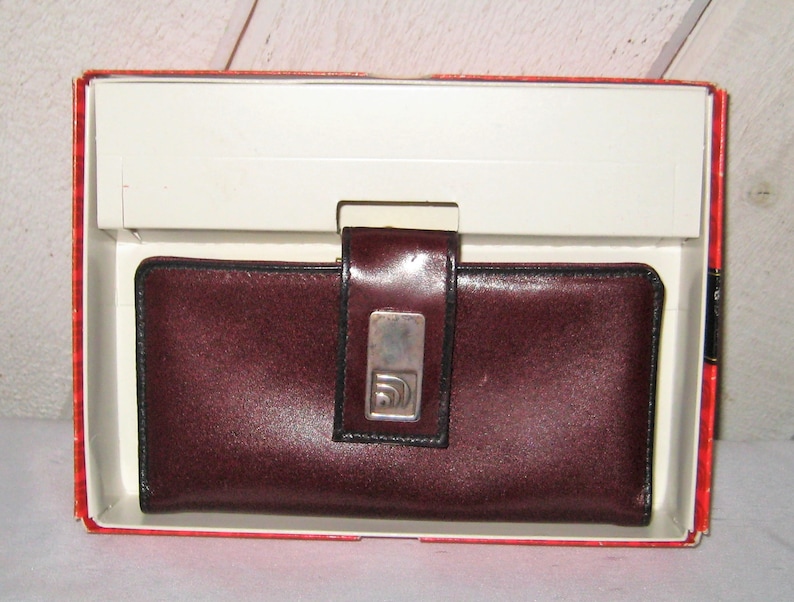Vintage Oxblood Leather Wallet Womens 1970s Wallet 80s Red - Etsy