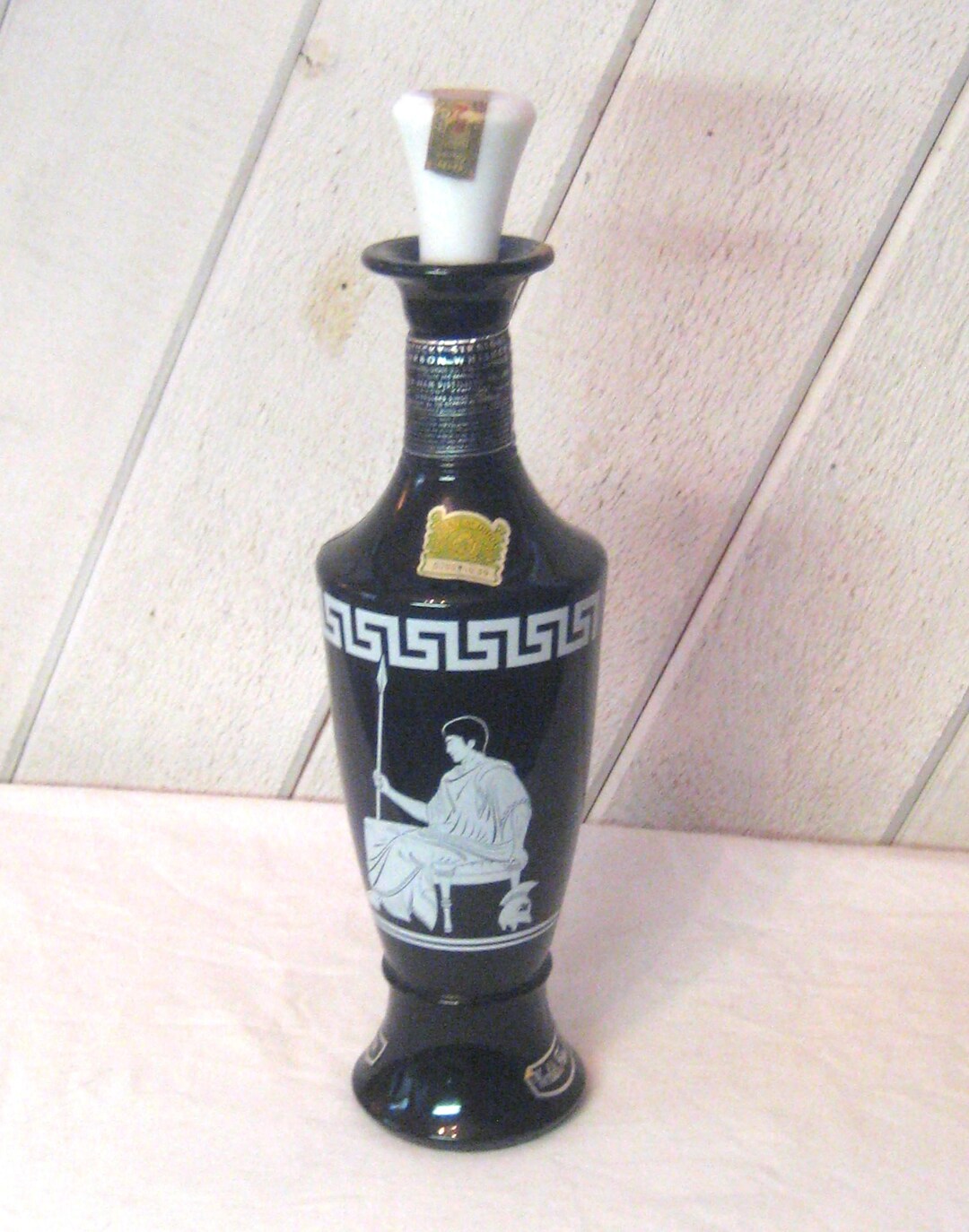 Vintage Alcohol Decanter, Jim Beam Whiskey Decanter, Black Light Gray ...
