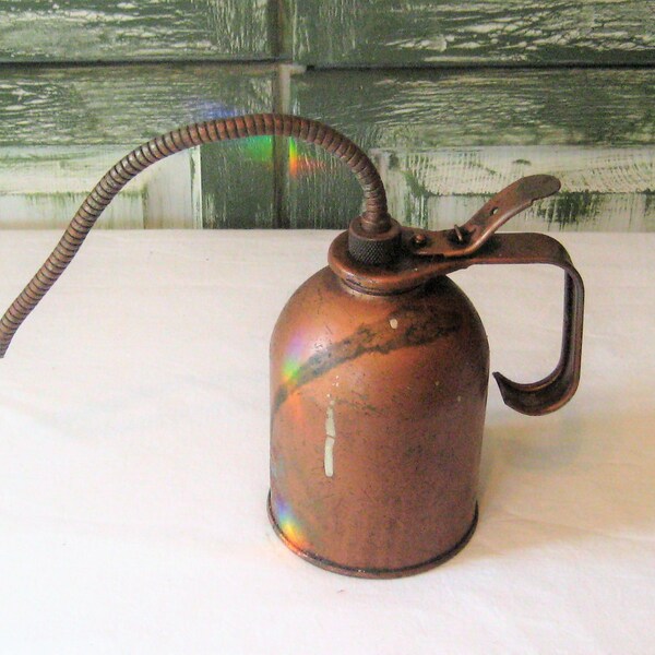 Copper Oil Can - Etsy