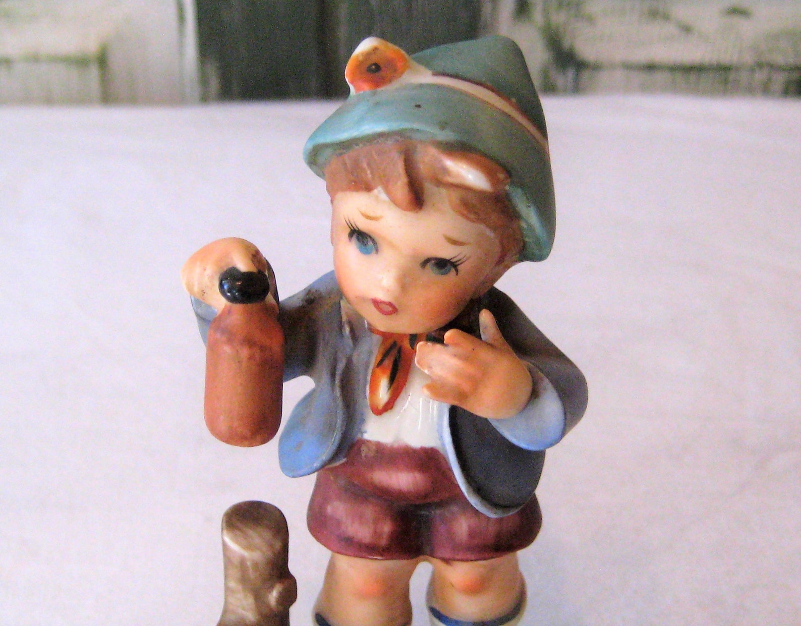 Ceramic Alpine Boy Figurine, Hummel Replica Reproduction Statue ...