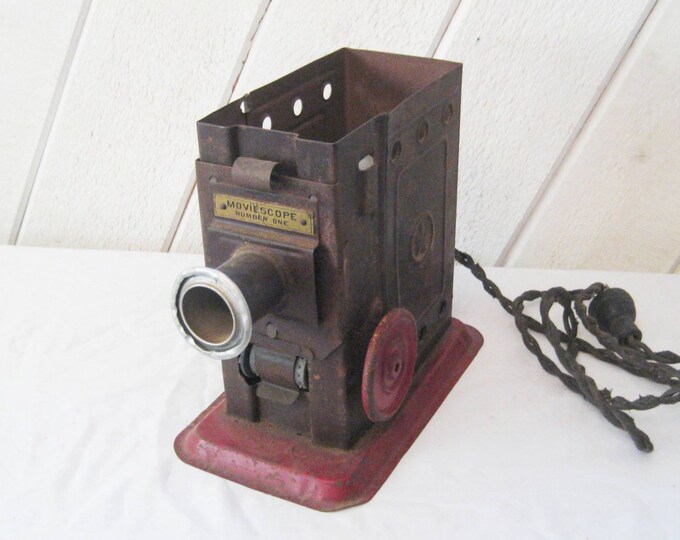 Antique Hand Crank Movie Camera, Moviescope Number One, Collectible ...