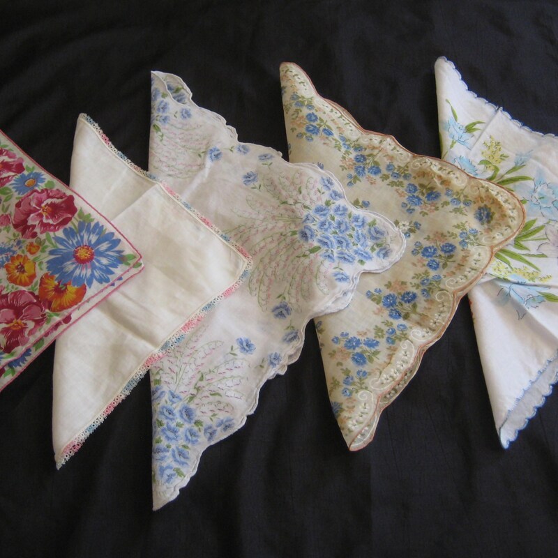 Flower Handkerchief - Etsy