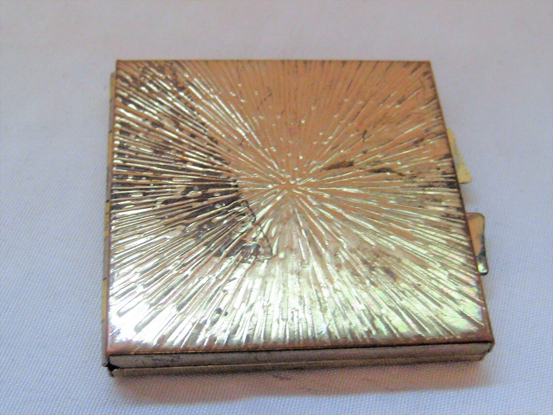 Antique Pill Box Portrait Box Brass Metal Box Hinged Lid | Etsy