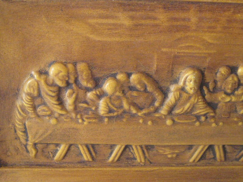 Ceramic Last Supper Plaque, Wall Hanging, Religious Wall Decor, Jesus ...