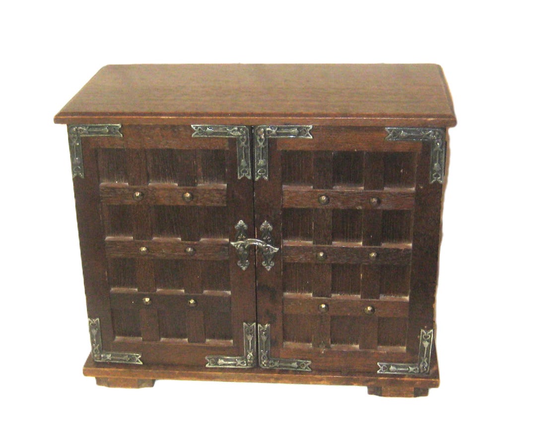 Vintage Brown Wood Jewelry Chest Box, Musical Music Box, Double Hinged ...