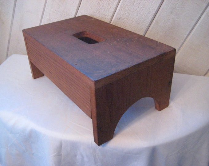 Rustic Wood Step Stool Distressed Stool Foot Stool Country - Etsy
