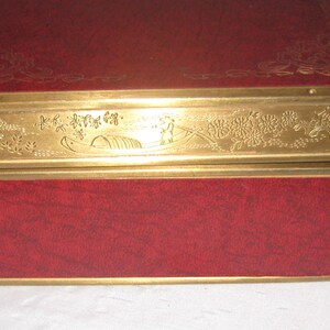 Dark Red Gold Jewelry Box Baroque Jewelry Box Burgundy - Etsy