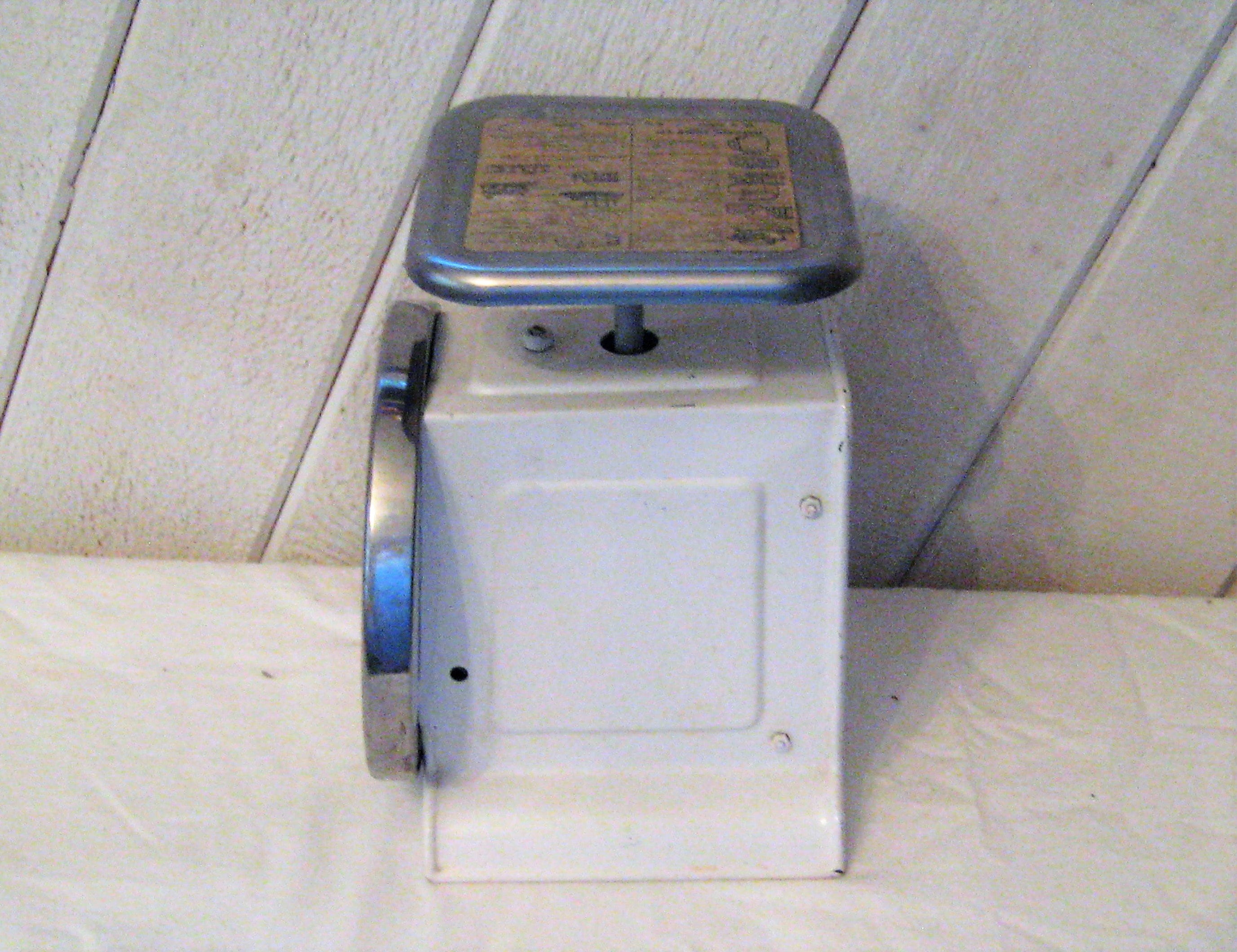 Vintage Kitchen Food Scale, 50s 60s Scales, Hanson Scale, White Chrome ...