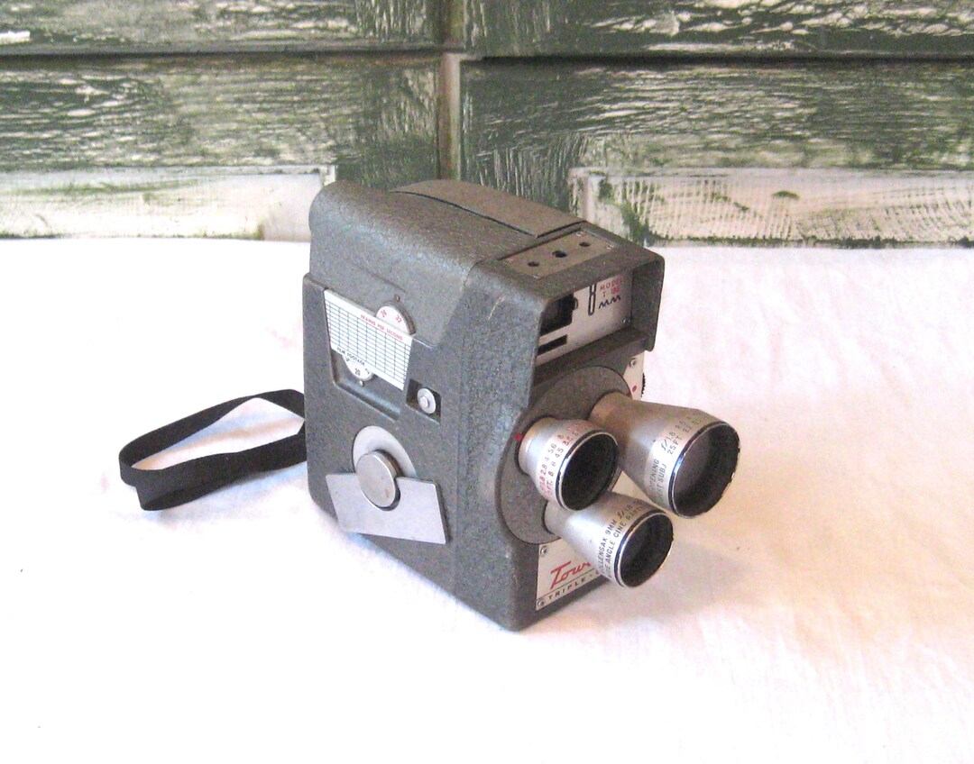 Antique Movie Camera, Tower Triple Lens, Revere Camera Co., Made in ...