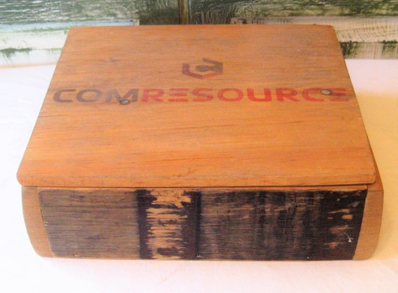 Vintage Rustic Wood Box With Lift off Lid Stash Keepsake Box - Etsy