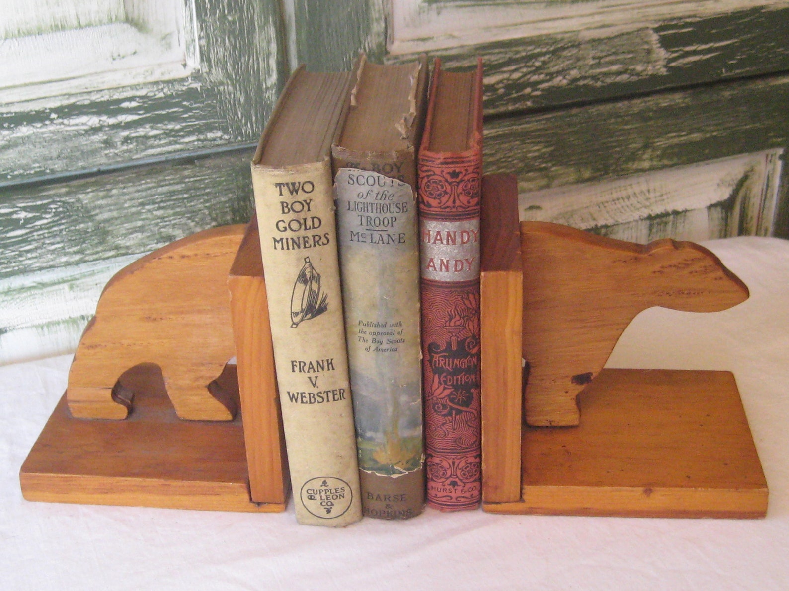 Vintage Wood Bear Bookends Hand Made School Shop Project - Etsy