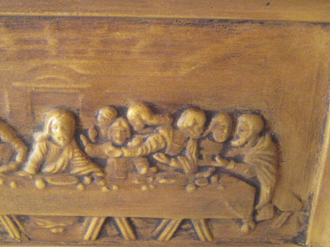 Ceramic Last Supper Plaque, Wall Hanging, Religious Wall Decor, Jesus ...