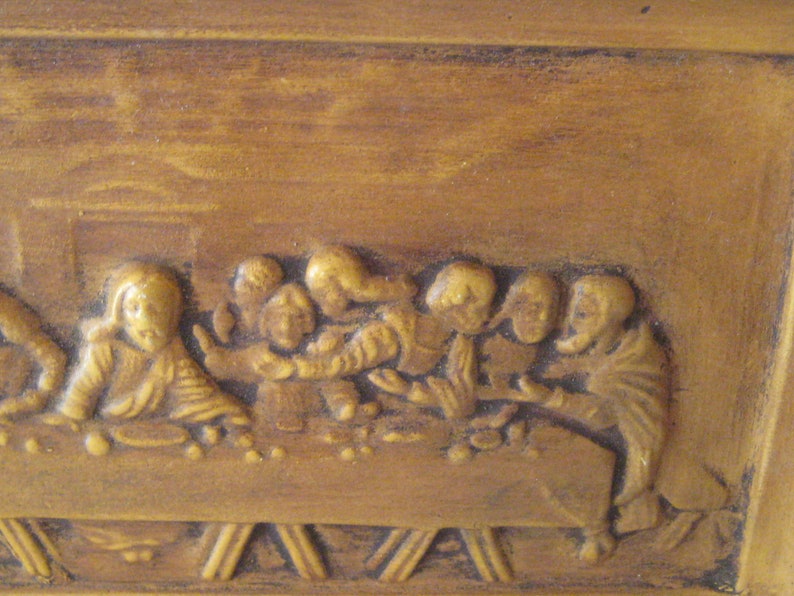 Ceramic Last Supper Plaque, Wall Hanging, Religious Wall Decor, Jesus ...