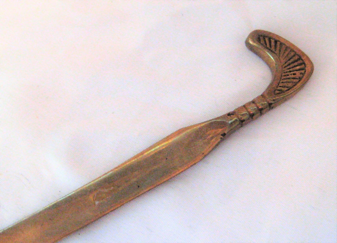 Solid Brass Letter Opener, Vintage Metal Letter Opener, Vintage Office ...