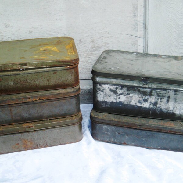Large Tin Box - Etsy