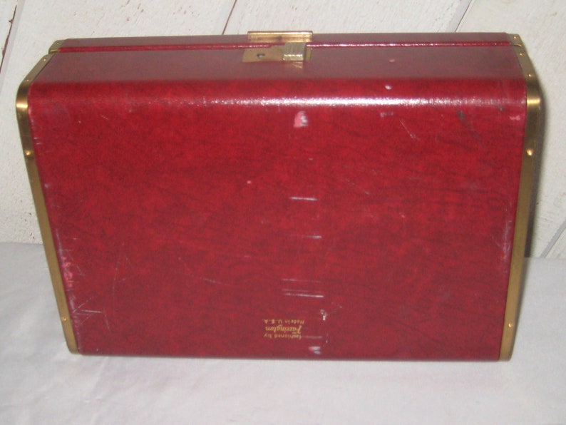 Dark Red Gold Jewelry Box Baroque Jewelry Box Burgundy - Etsy