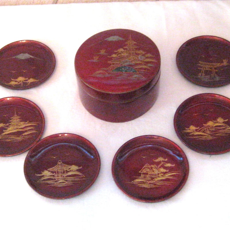 Japanese Style Coaster - Etsy