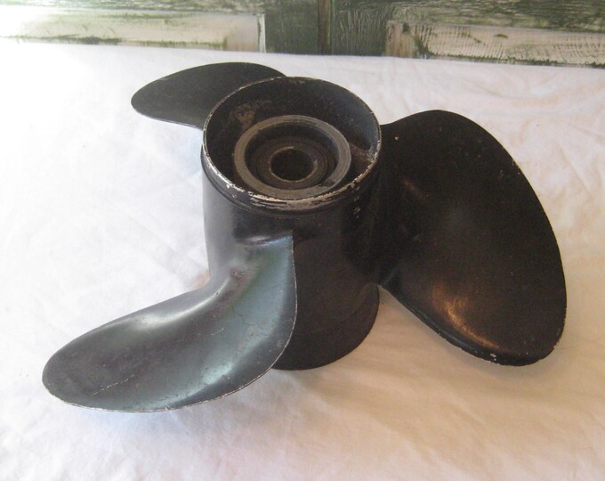 Vintage Black Metal Boat Propeller Heavy Metal Rudder, Nautical ...