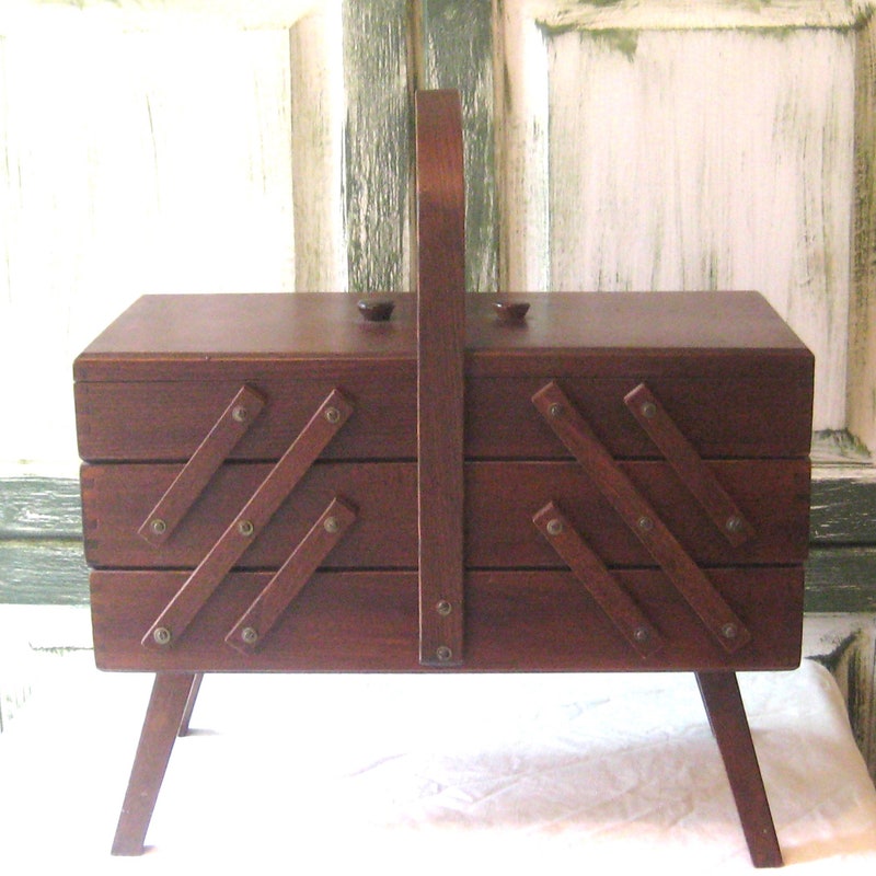 Wood Sewing Box - Etsy