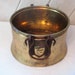 Decorative Brass Indoor Planter, Rusty Handles, Hammered Brass ...