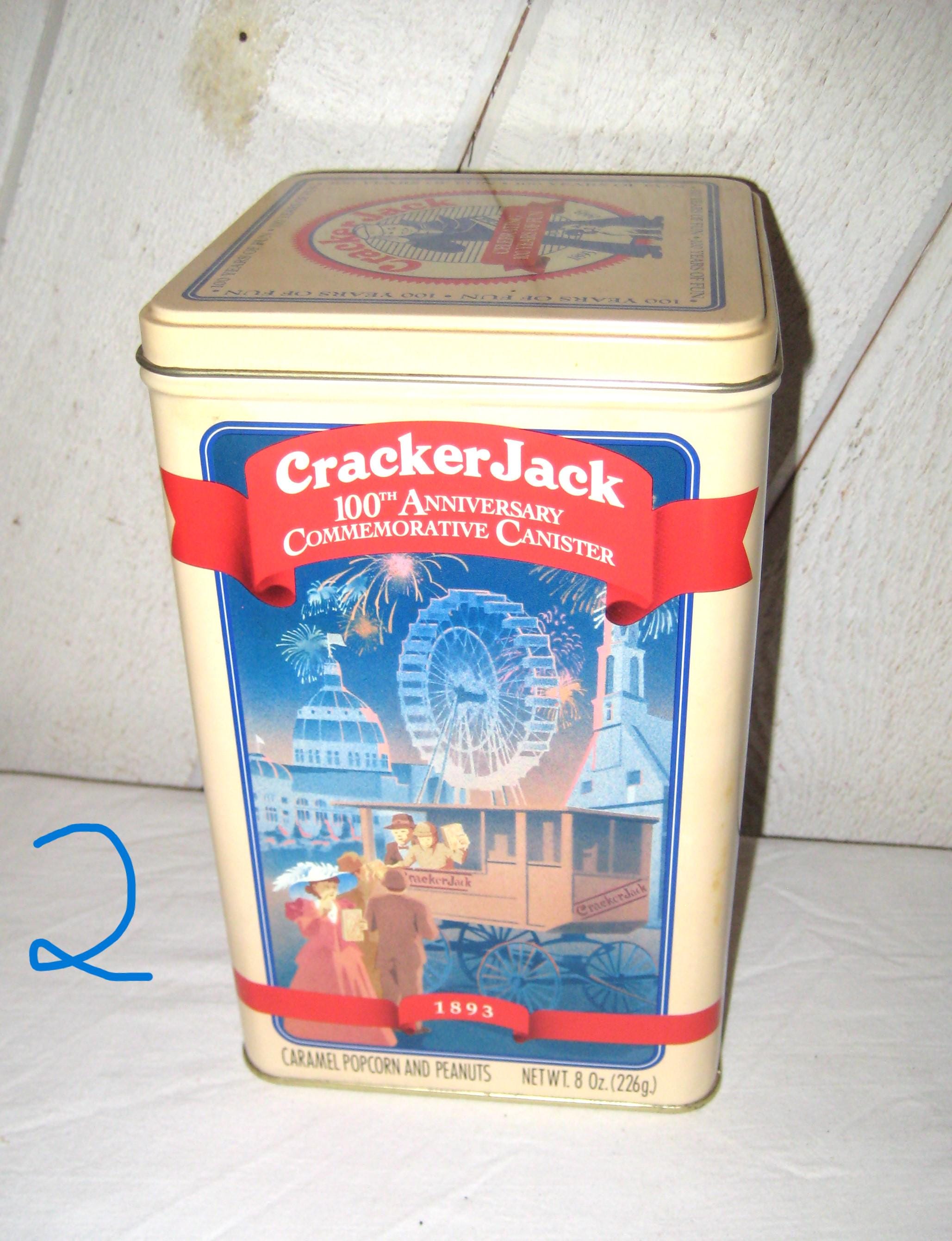 Vintage Food Tins, Ginger Wafers, Cracker Jack, Planter Peanuts, Morton ...