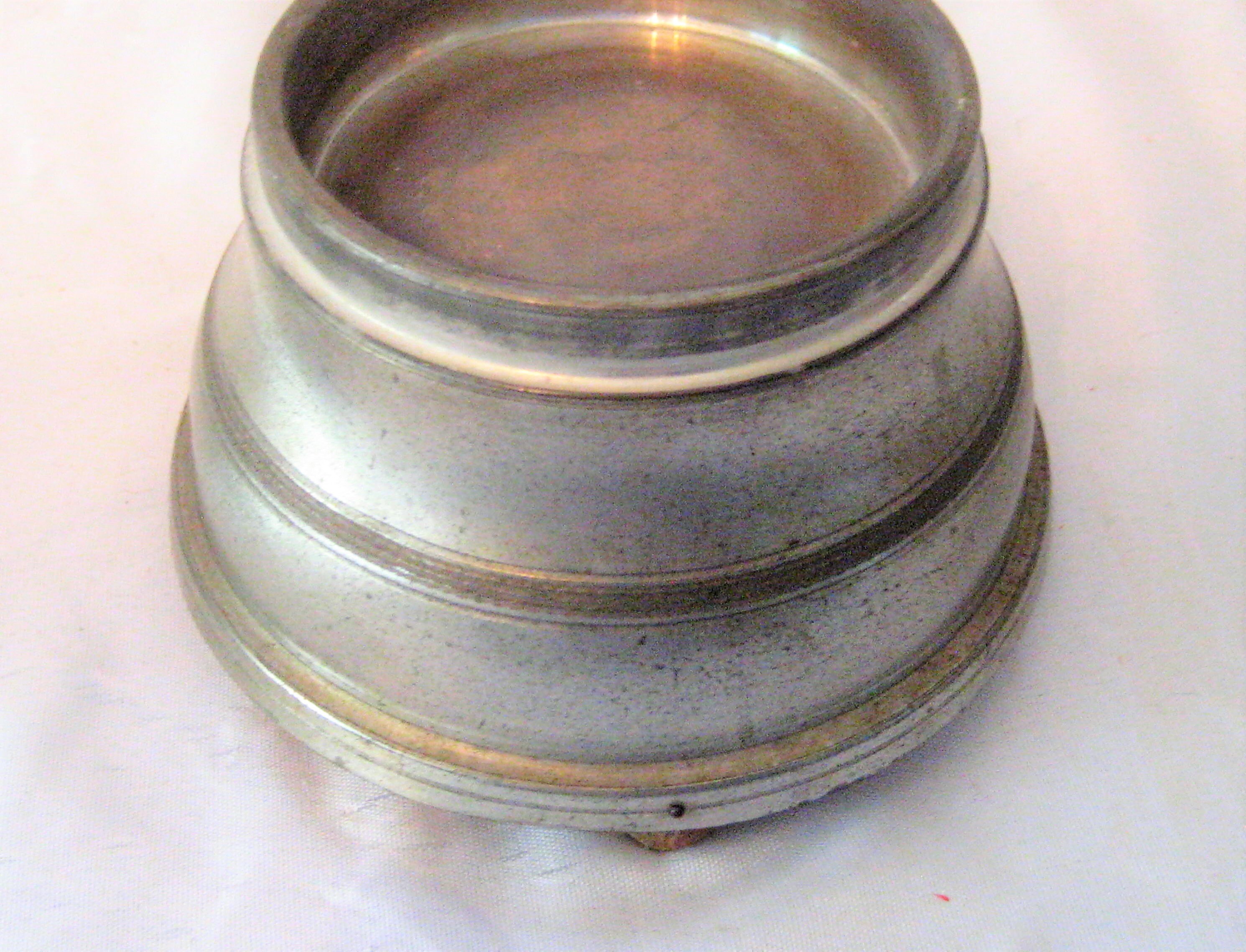 Round Alumunim Powder Music Box Metal Ring Trinket Box - Etsy