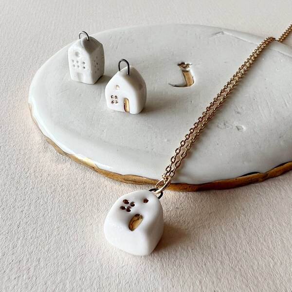 Porcelain Pendant - Etsy