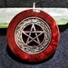 Pentacle Pendant in Ruby Red Resin, Powerful Amulet, Protection ...