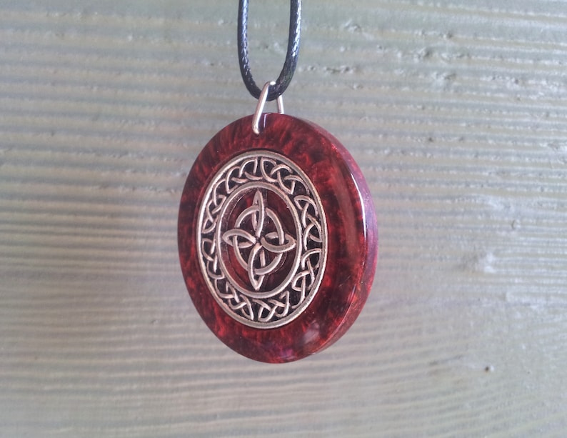 Ruby Red Witch's Knot Protection Amulet Witch's - Etsy