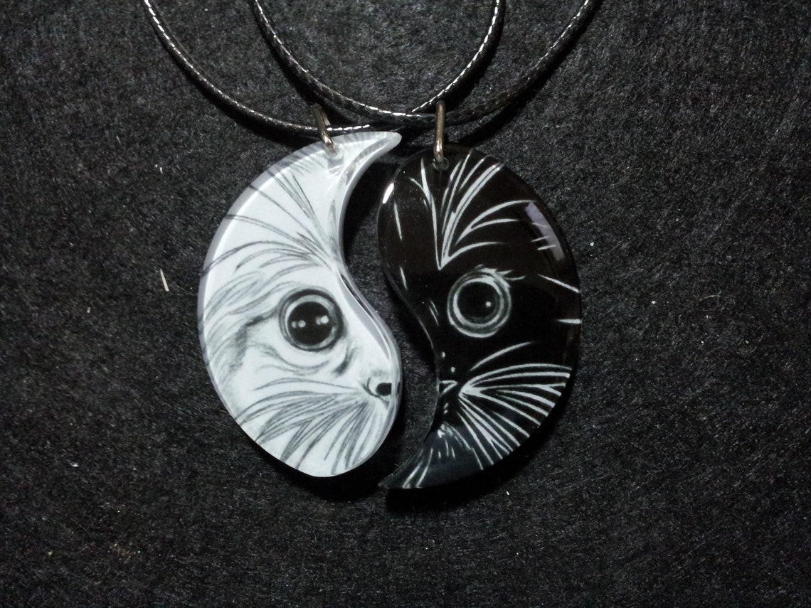 Kitten Friendship Necklaces Cat Jewelry Best Friends BFF | Etsy Australia